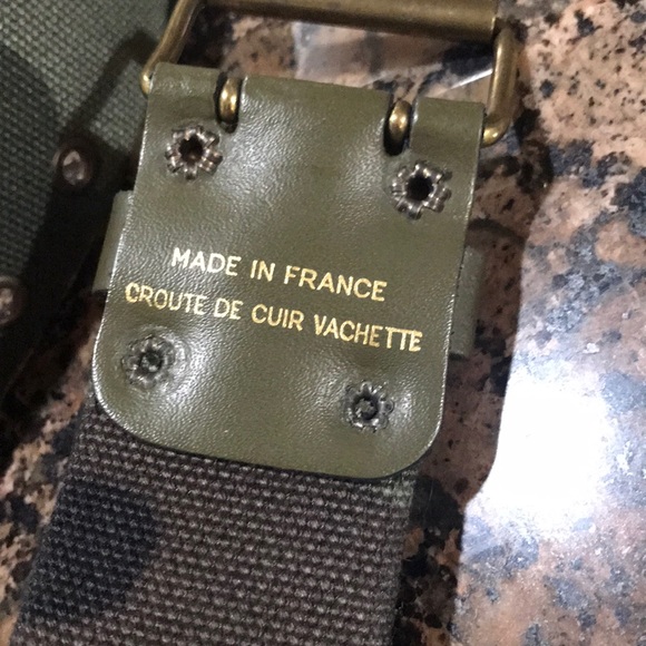 Accessories | Made In France So Chic Leather And Fabric Belt | Poshmark